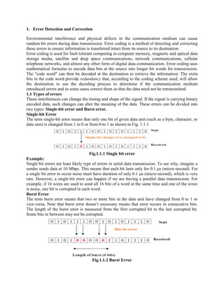 Error detection and correction | PDF