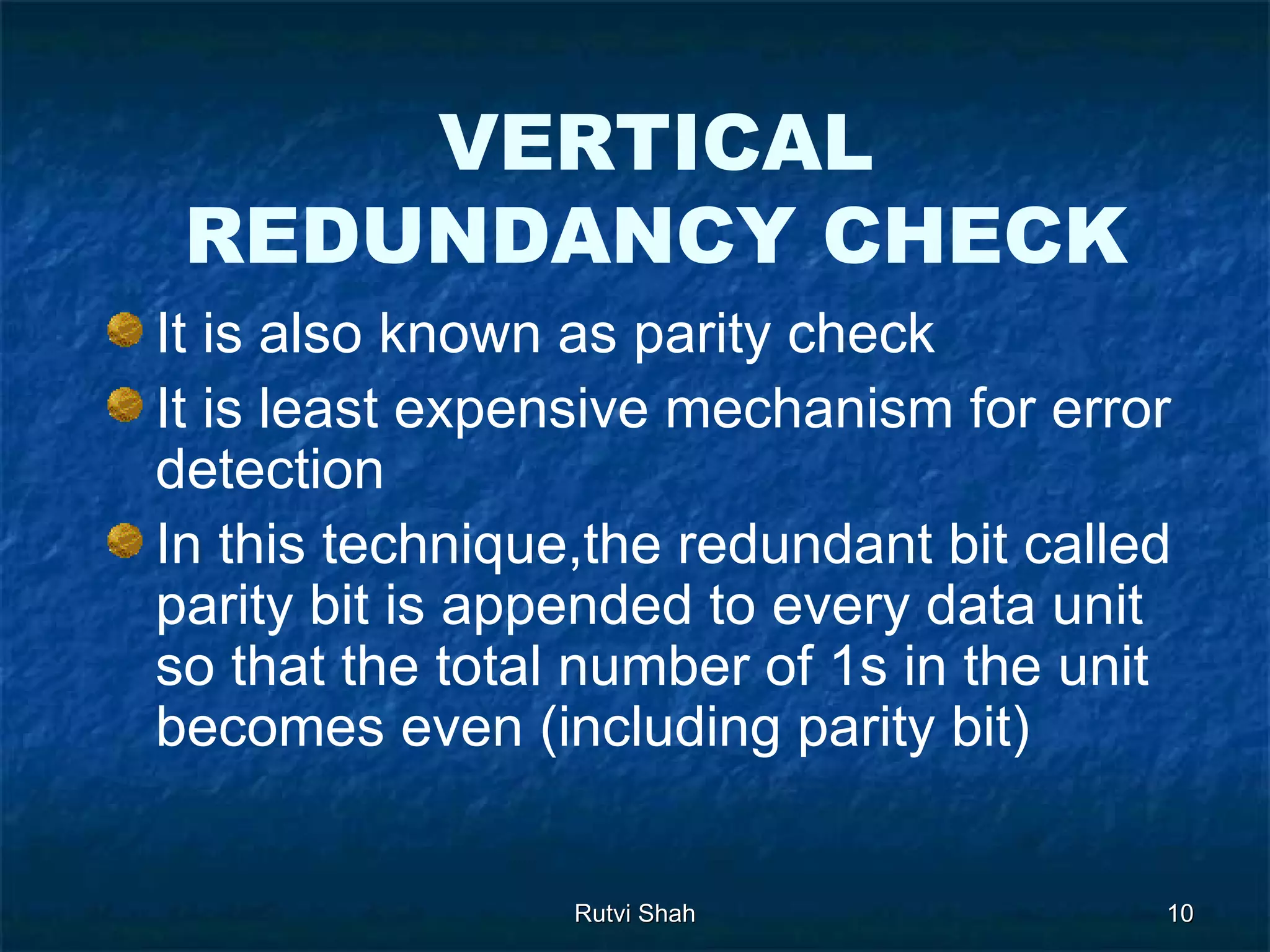 Error Detection And Correction Ppt