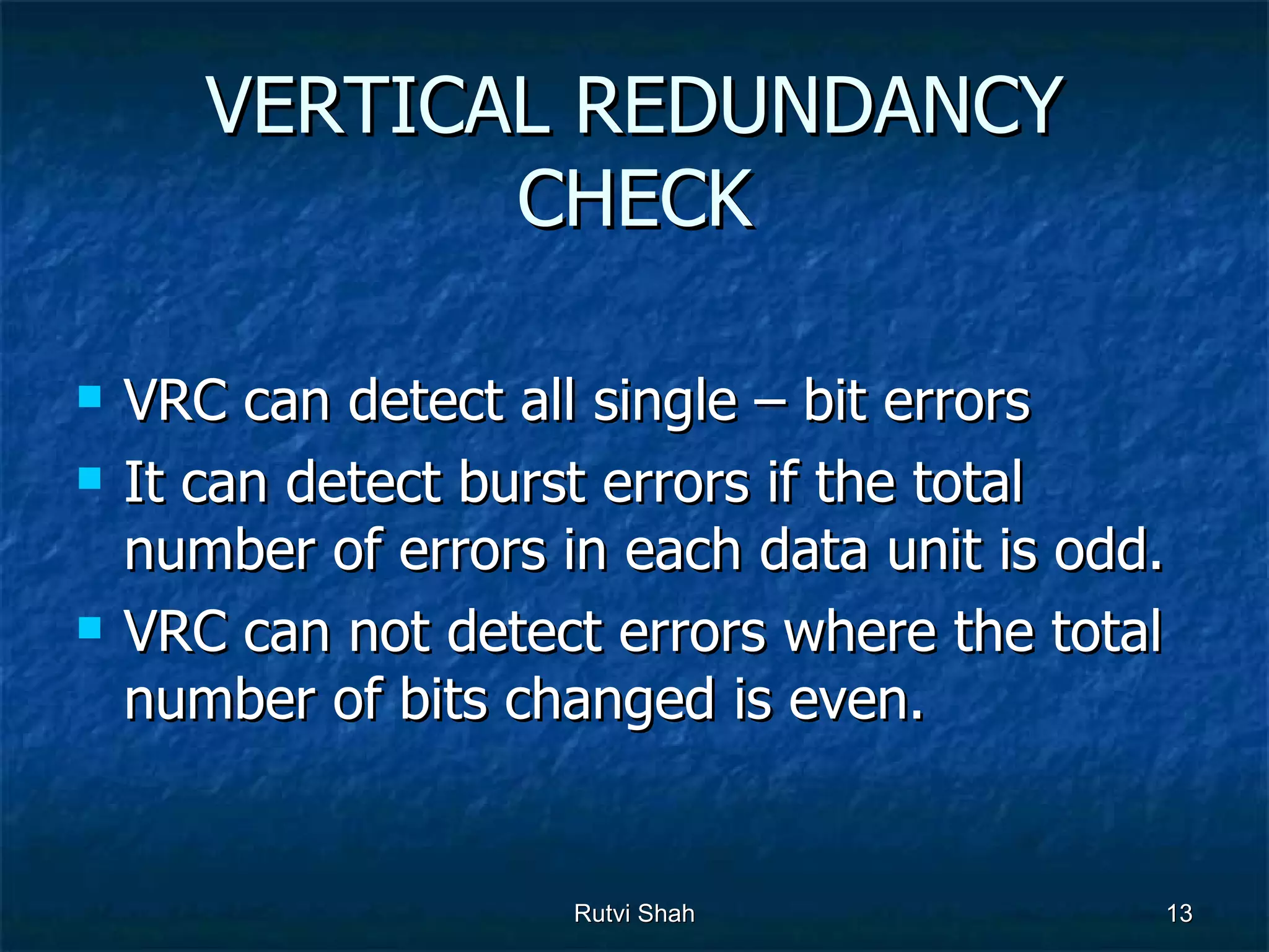 Error Detection And Correction Ppt