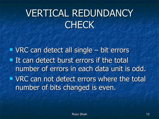 Error Detection And Correction | PPT