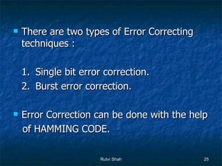 Error Detection And Correction | PPT