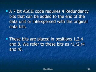 Error Detection And Correction | PPT