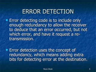 Error Detection And Correction | PPT