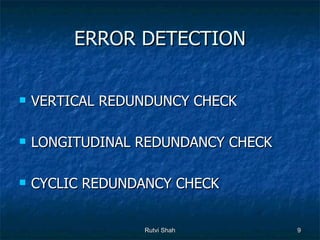 Error Detection And Correction | PPT