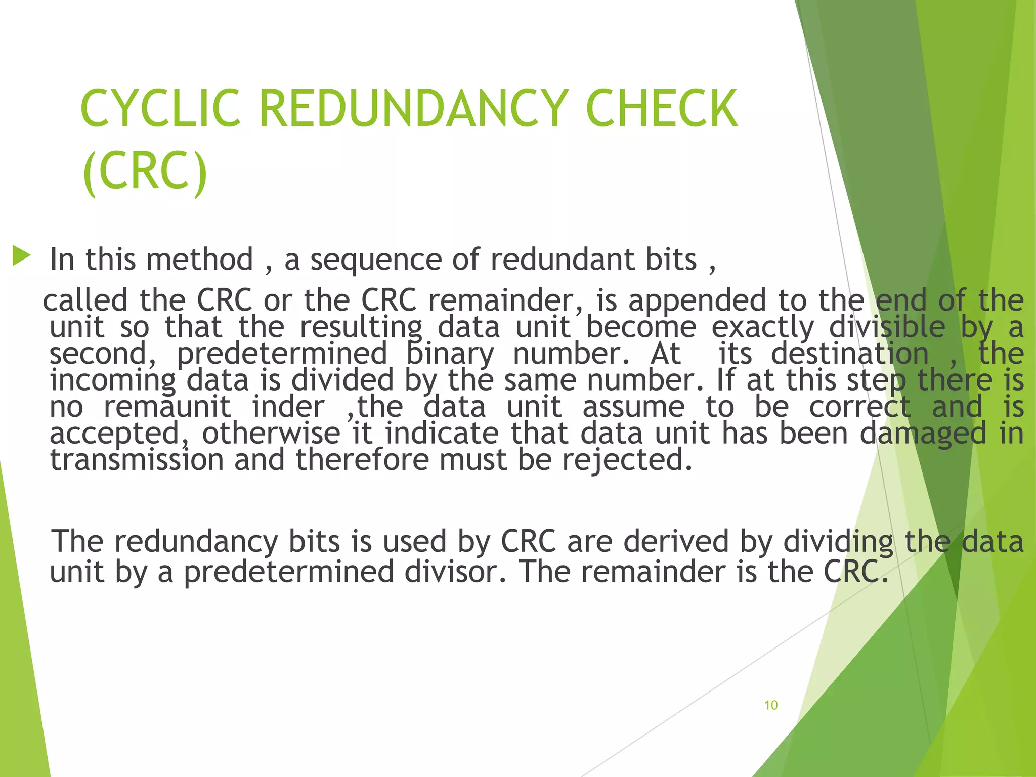 Error detection correction (CRC) | PPT