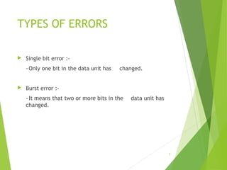 Error detection correction (CRC) | PPT