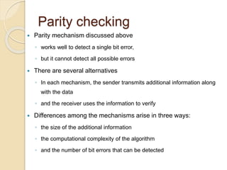 Error detection and correction | PPTX