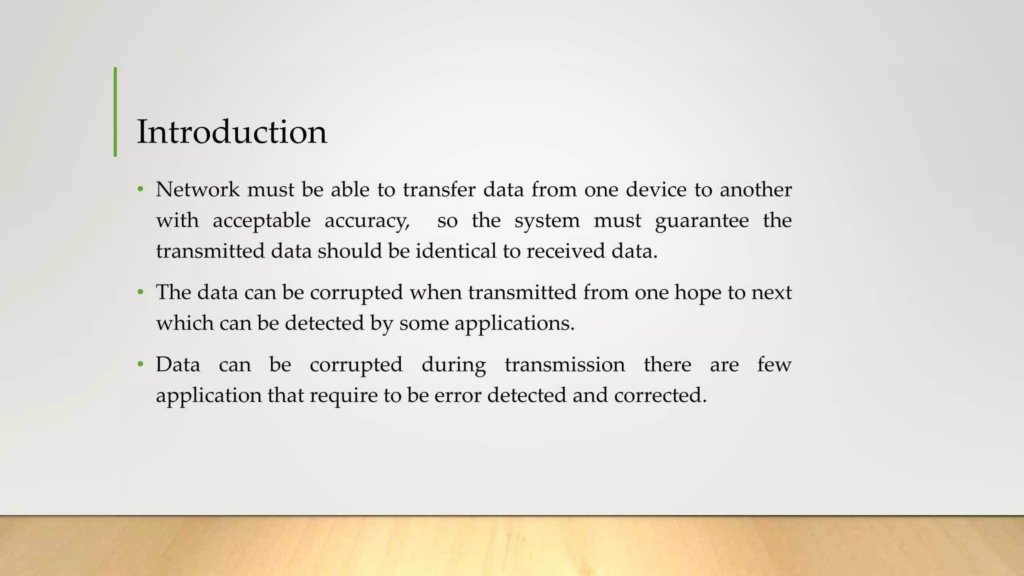 Error Detection And Correction Pptx Computer Networking Computing 2649