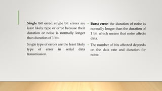 Error detection and correction | PPTX