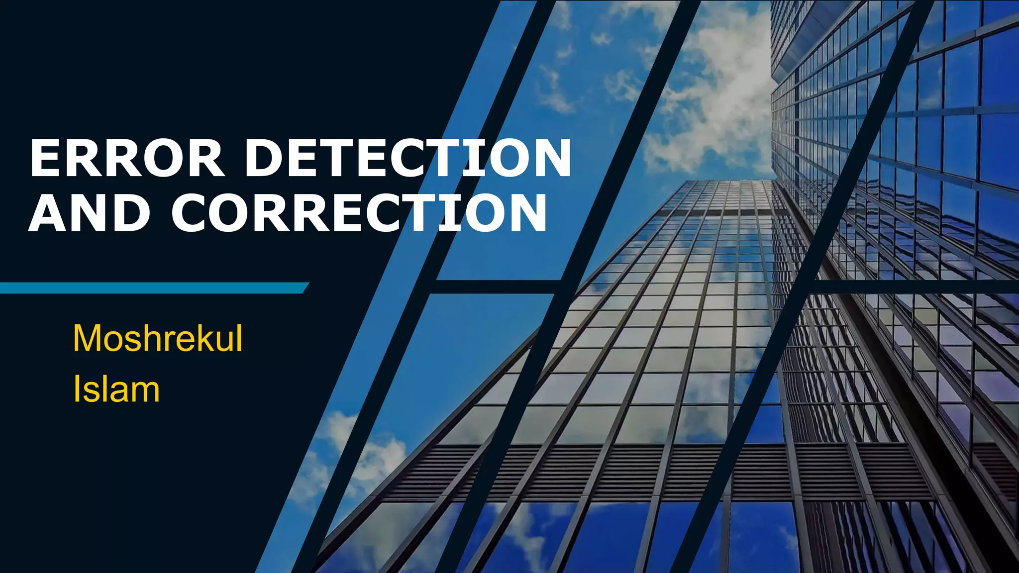 Error detection and correction | PPT