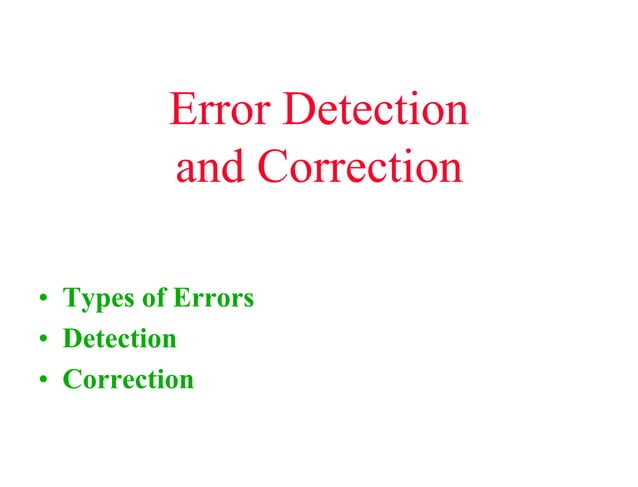 Error detection and correction.ppt