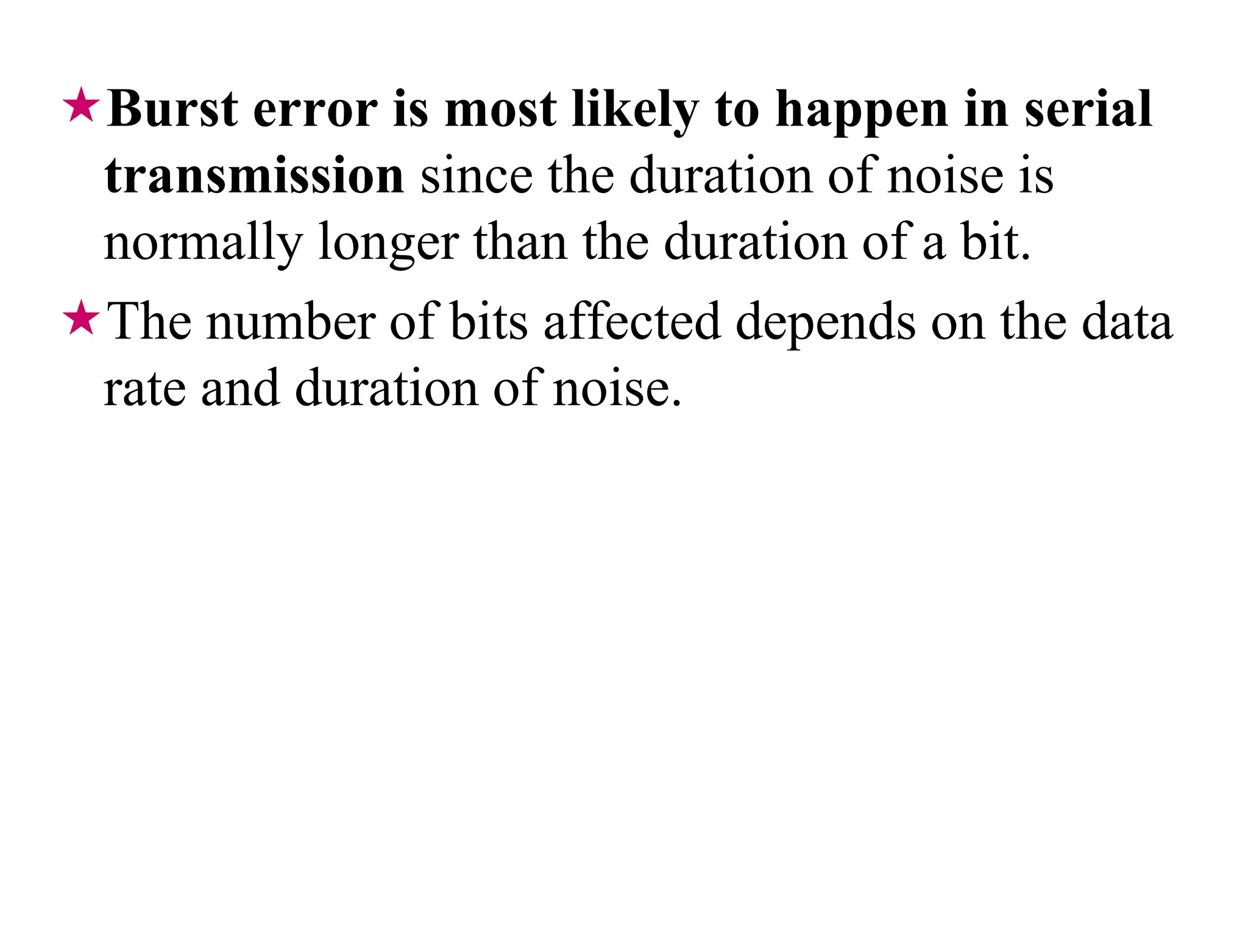 Computer Networks Error Detection And Correctionppt Computer