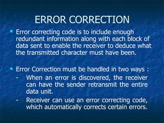 Error detection and correction unit-05 | PPT