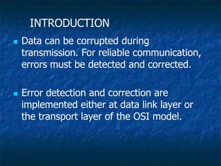 Error detection and correction unit-05 | PPT