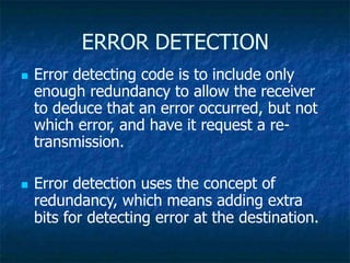 Error detection and correction unit-05 | PPT