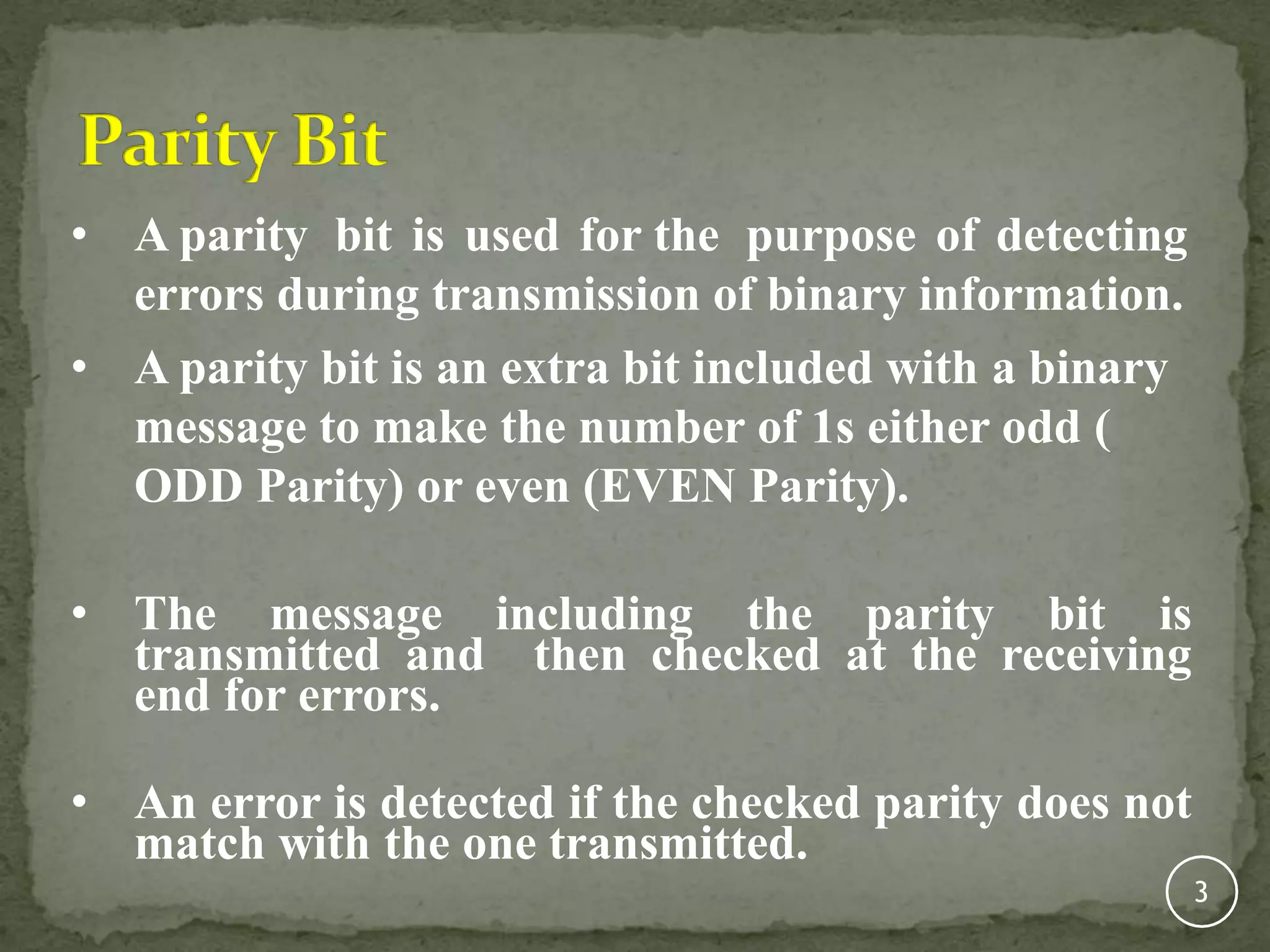Error Detection And Correction Codes Ppt
