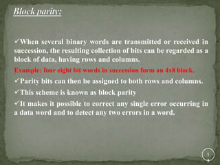 Error detection and correction codes | PPT