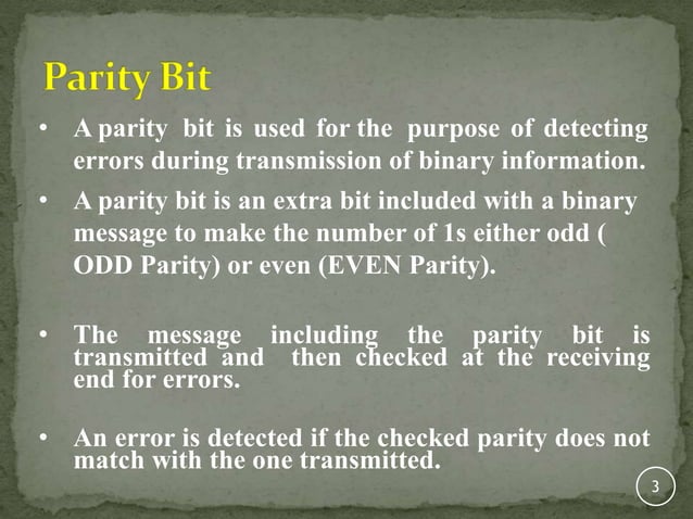 Error Detection And Correction Codes Ppt