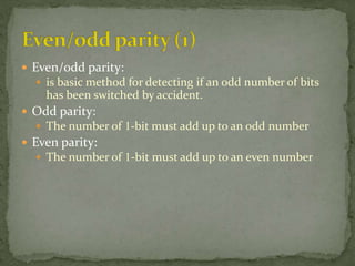 Error detection and correction codes | PPT