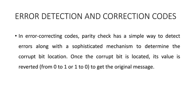 Error detection and correction codes r006 | PPT