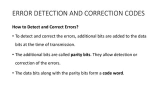 Error detection and correction codes r006