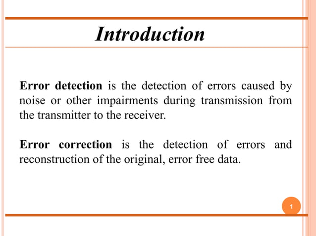 Error Detection and Error Correction by MHM.ppt