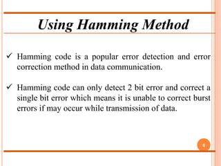 Error Detection and Error Correction by MHM.ppt | Technology & Computing