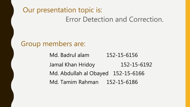 Error Detection And Correction Presentation Pptx Programming Languages Computing