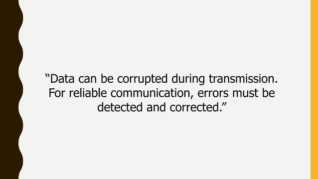 Error Detection And Correction Presentation Pptx Programming