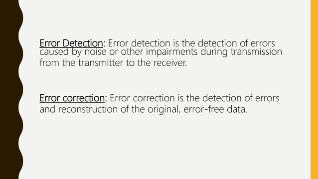Error Detection and Correction presentation | PPTX | Programming Languages | Computing