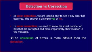 Error detection & correction | PPT