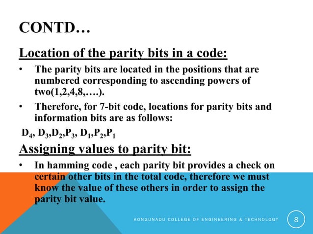 Error Detection And Correction Codes Ppt