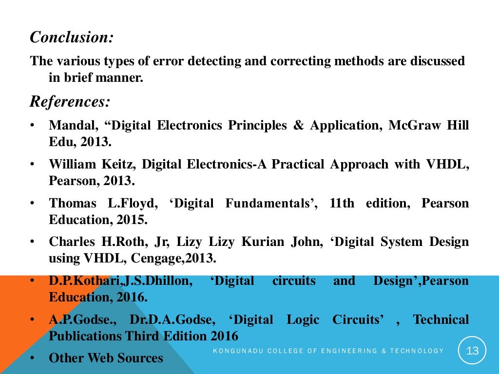 Error Detection Correction Codes