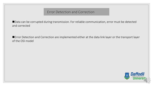 Error detection & correctoin | PPT