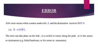 Error detection data communication | PPTX