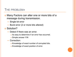 Error Detection N Correction | PPTX