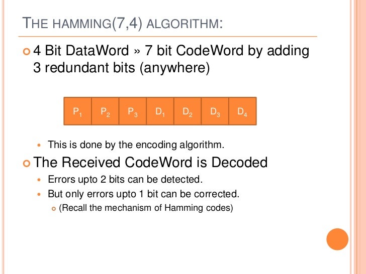 Error Detection N Correction