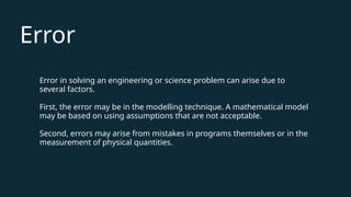Error Discussion: Types, Causes, and Solutions | PPTX