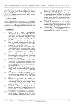 Error entropy minimization for brain image registration using hilbert huang transform and echo ...