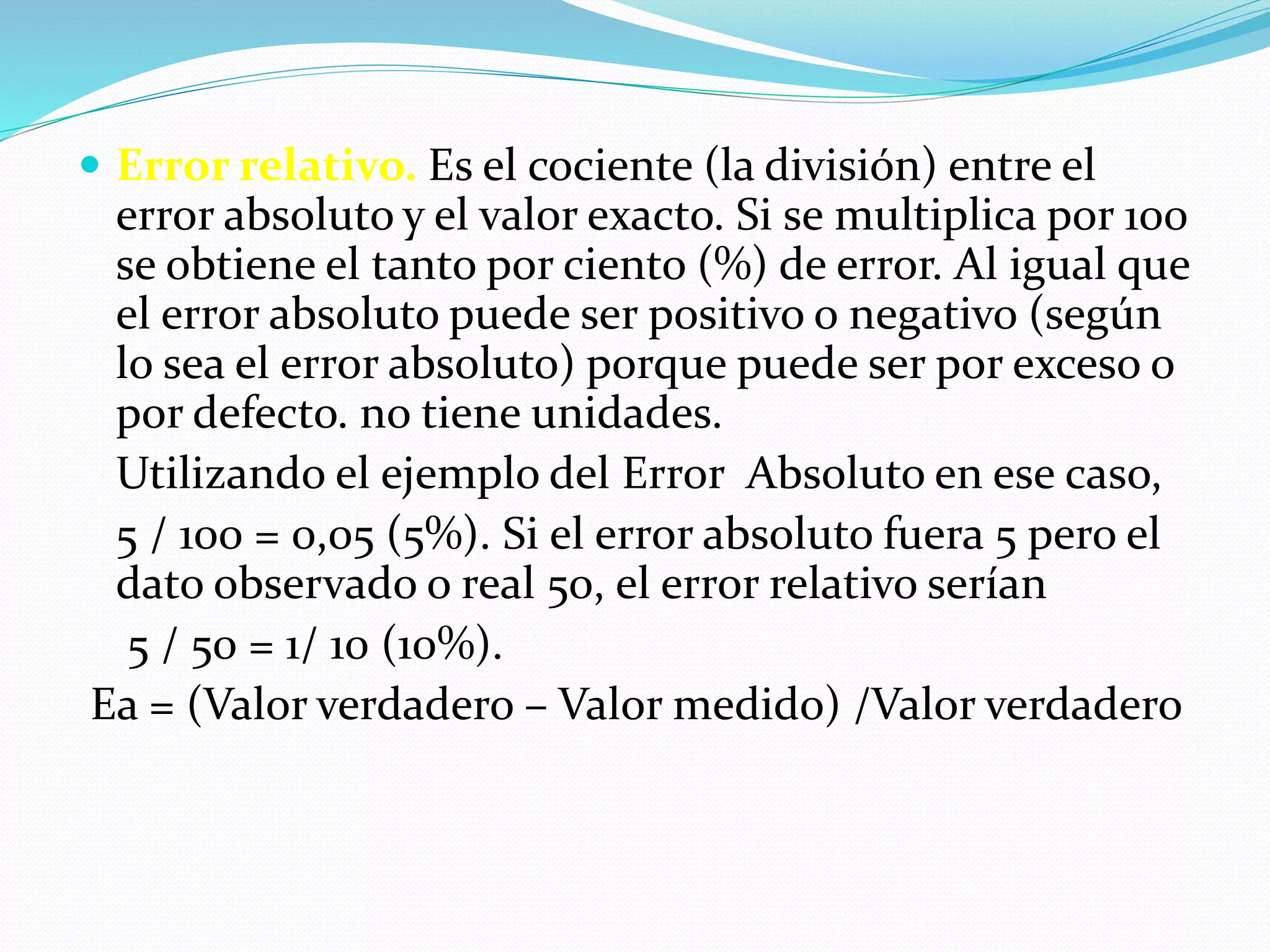 Errores en las mediciones y fuentes de error2 | PPTX