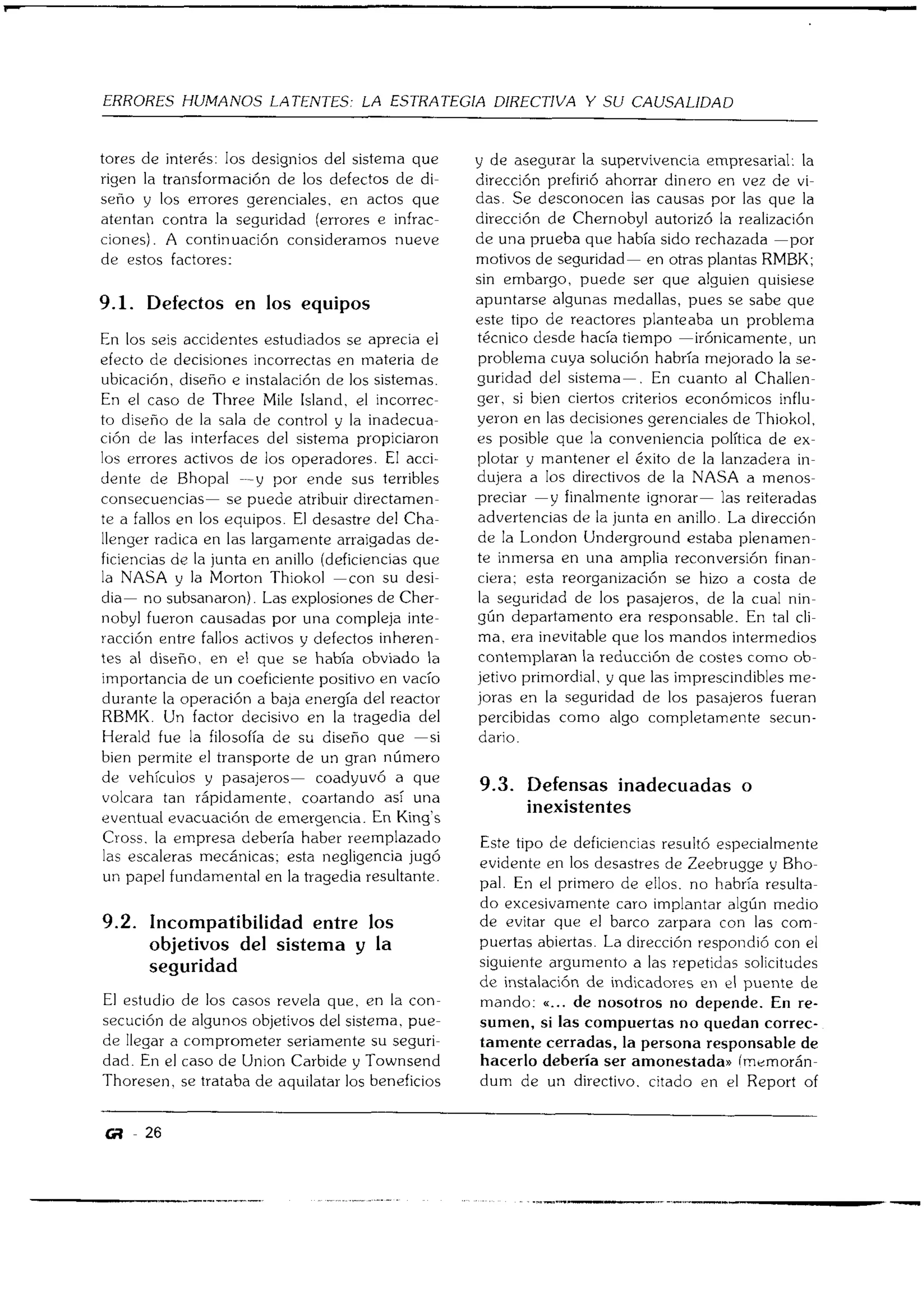 Errores humano latentes | PDF