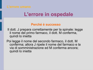 Errore Umano | PPT