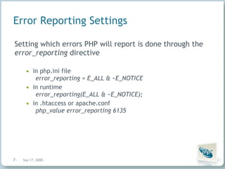 Elegant Ways of Handling PHP Errors and Exceptions | PDF | Programming Languages | Computing