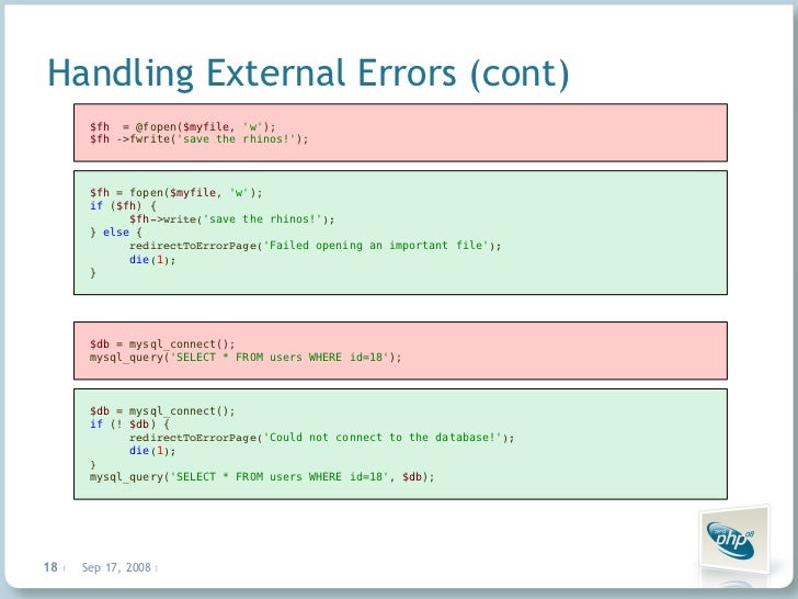 Elegant Ways of Handling PHP Errors and Exceptions