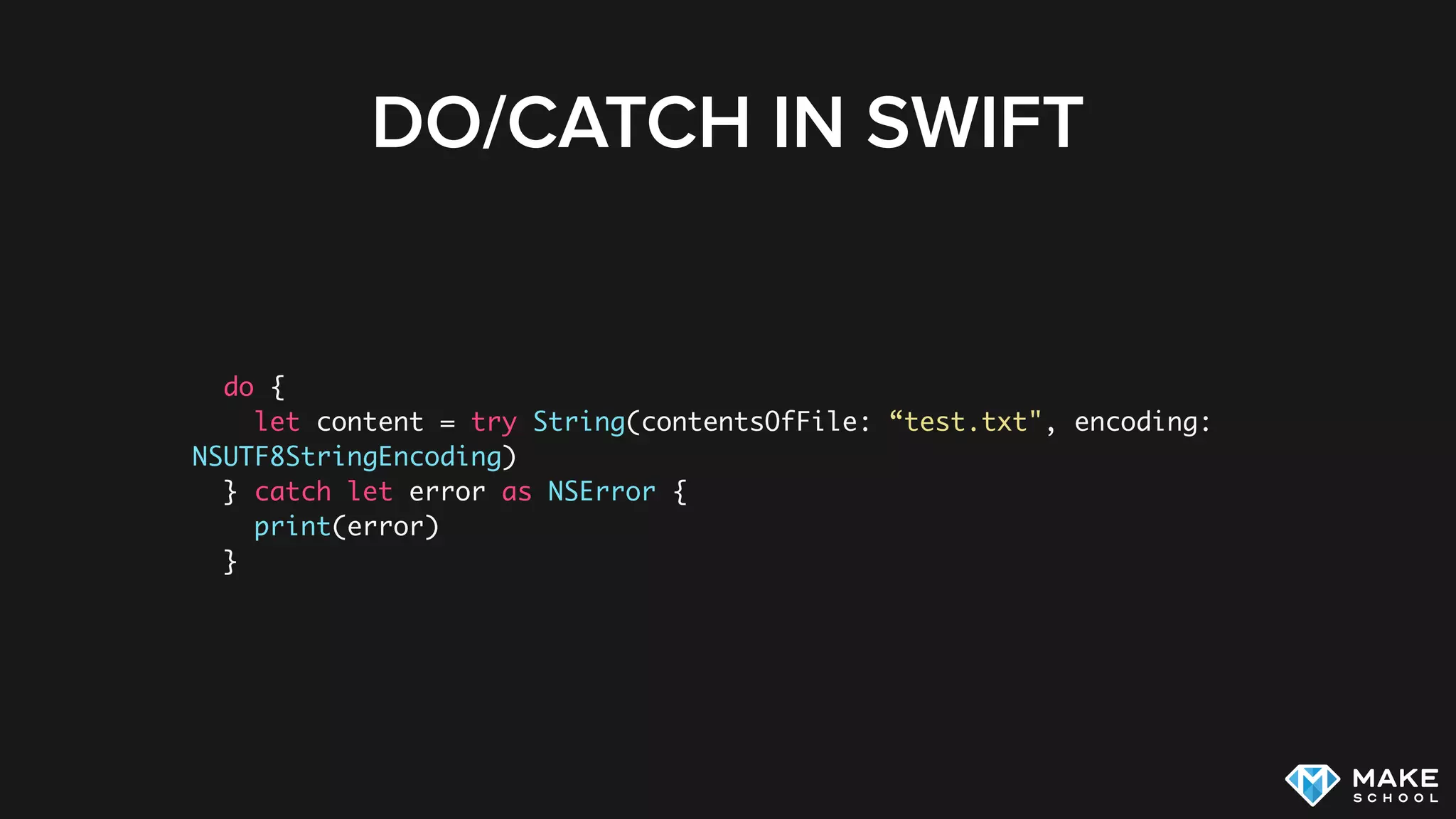 Error Handling in Swift | PPT