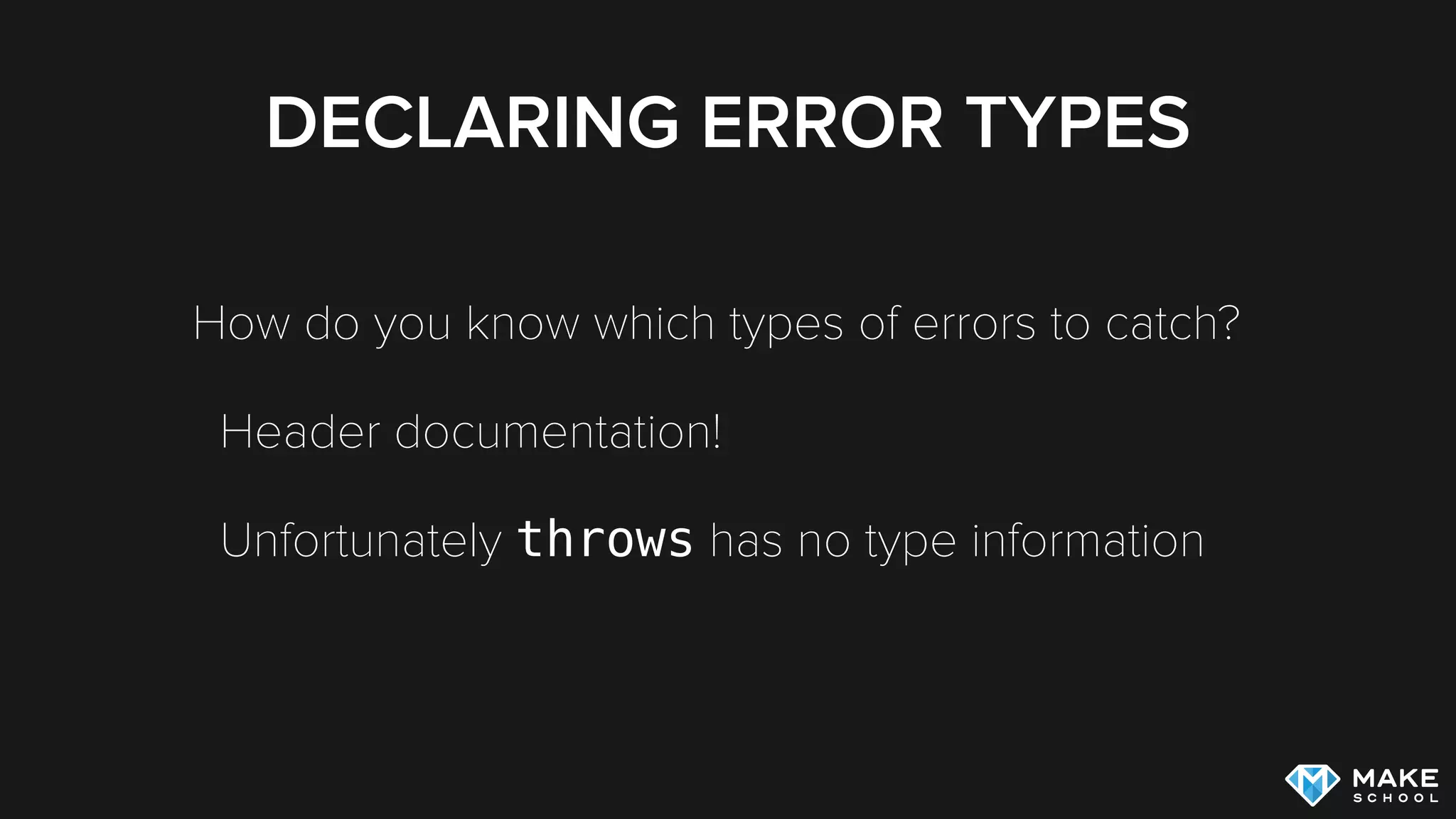 Error Handling in Swift | PPT