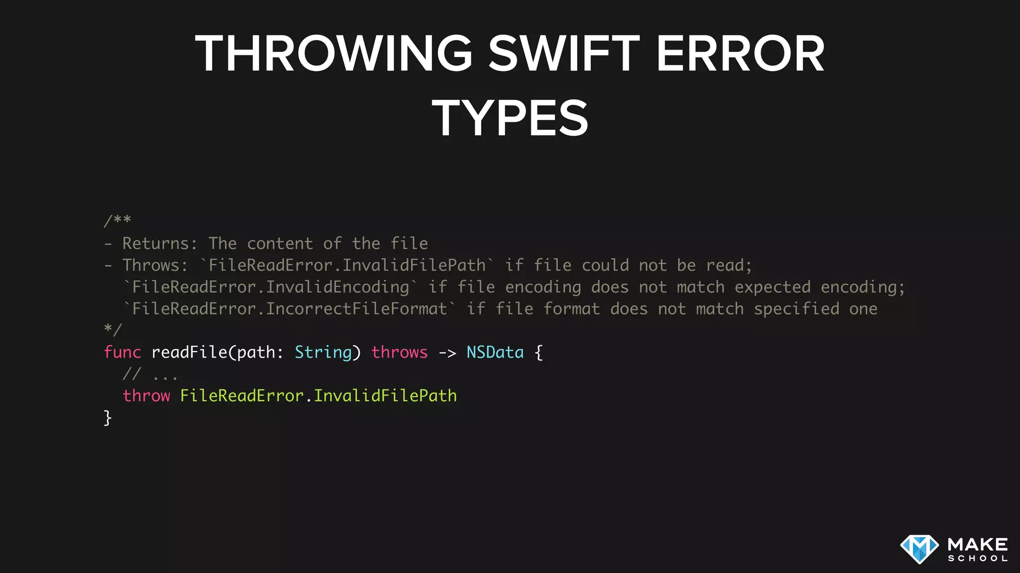 Error Handling in Swift | PPT