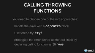 Error Handling in Swift | PPT