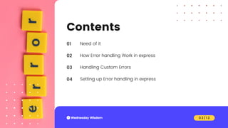 Error Handling in Express | PPT