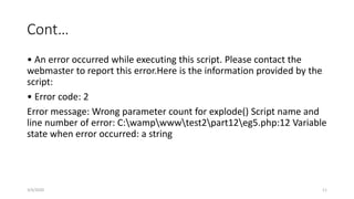 Error handling | PPTX